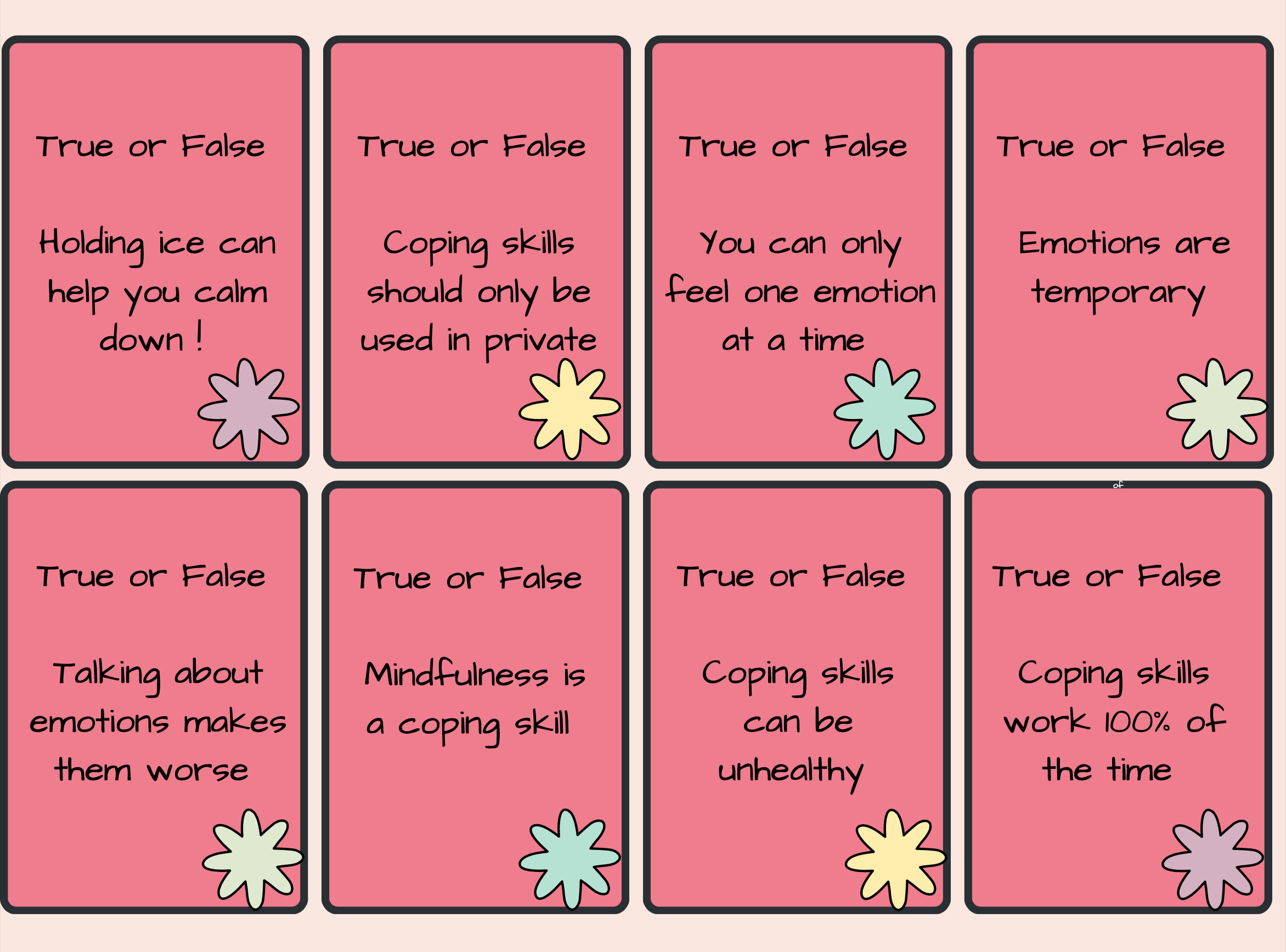 Learning Coping Skills Board Game Mental Health Game Coping - Etsy ...