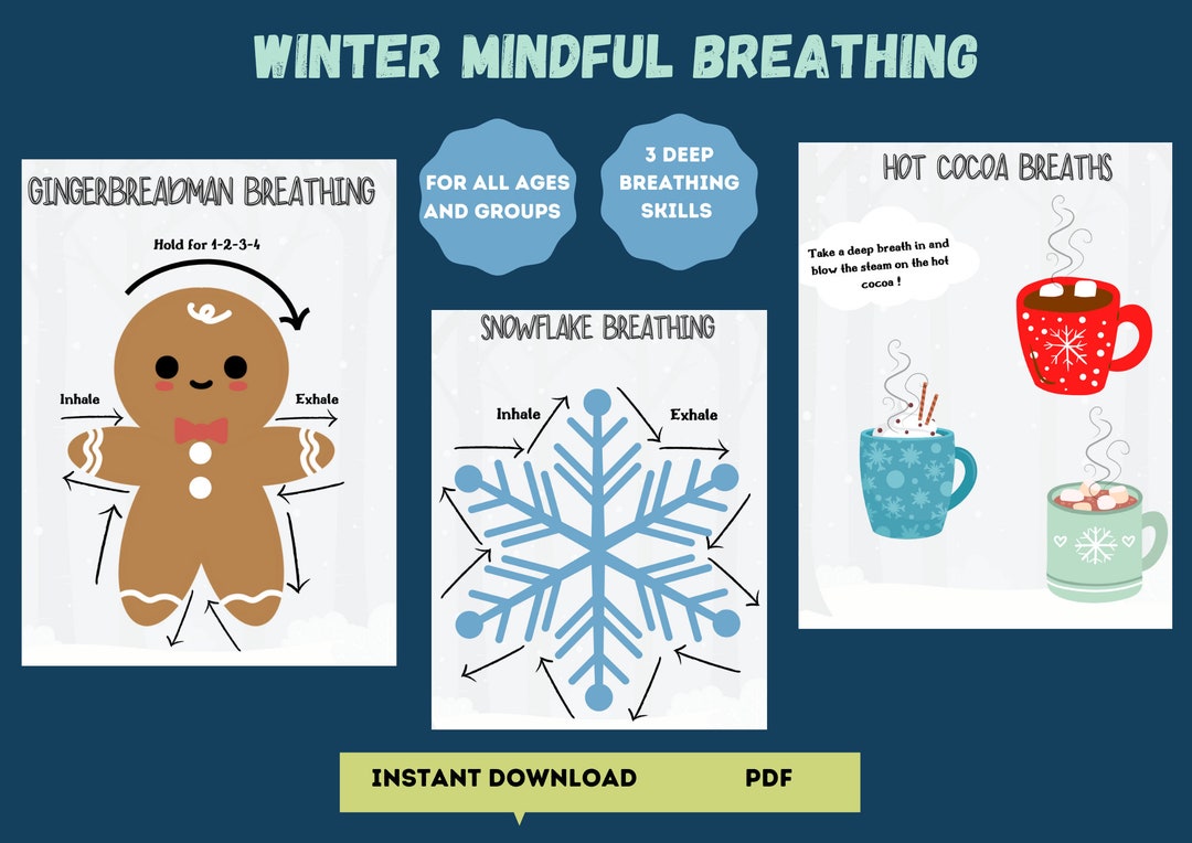 Mindful Breathing Exercises, Winter Themed, Social Skills, Group ...