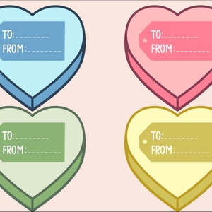 Positive Affirmation Valentines, Valentine Cards, Candy Hearts, Mental ...