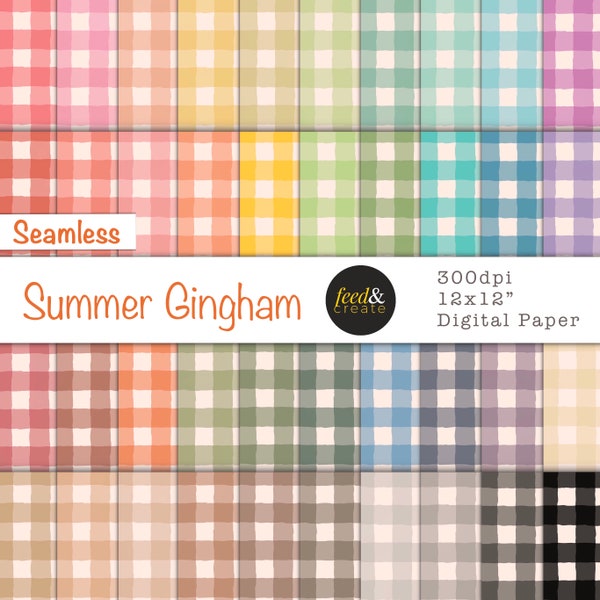 Gingham Paper - Etsy