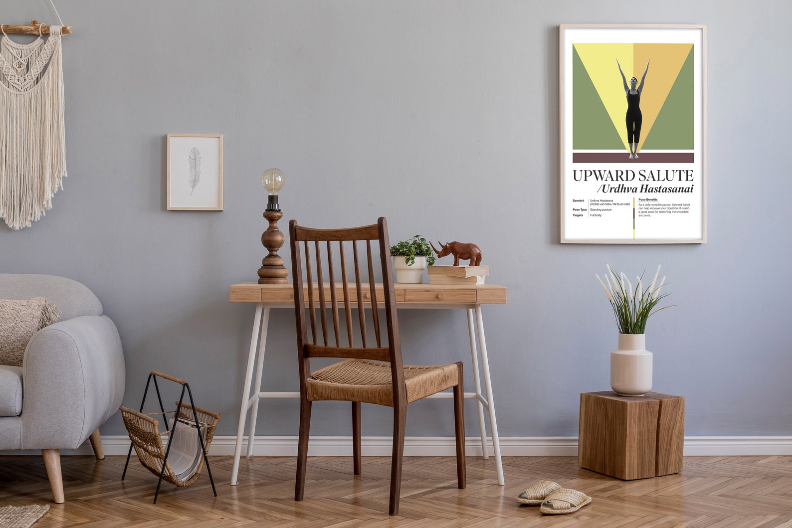 Yoga Digital Poster, Upward Position, Digital Minimal Poster, Printable ...