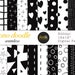 Mono Doodle Seamless Digital Papers, Printable Paper, Doodle Digital ...
