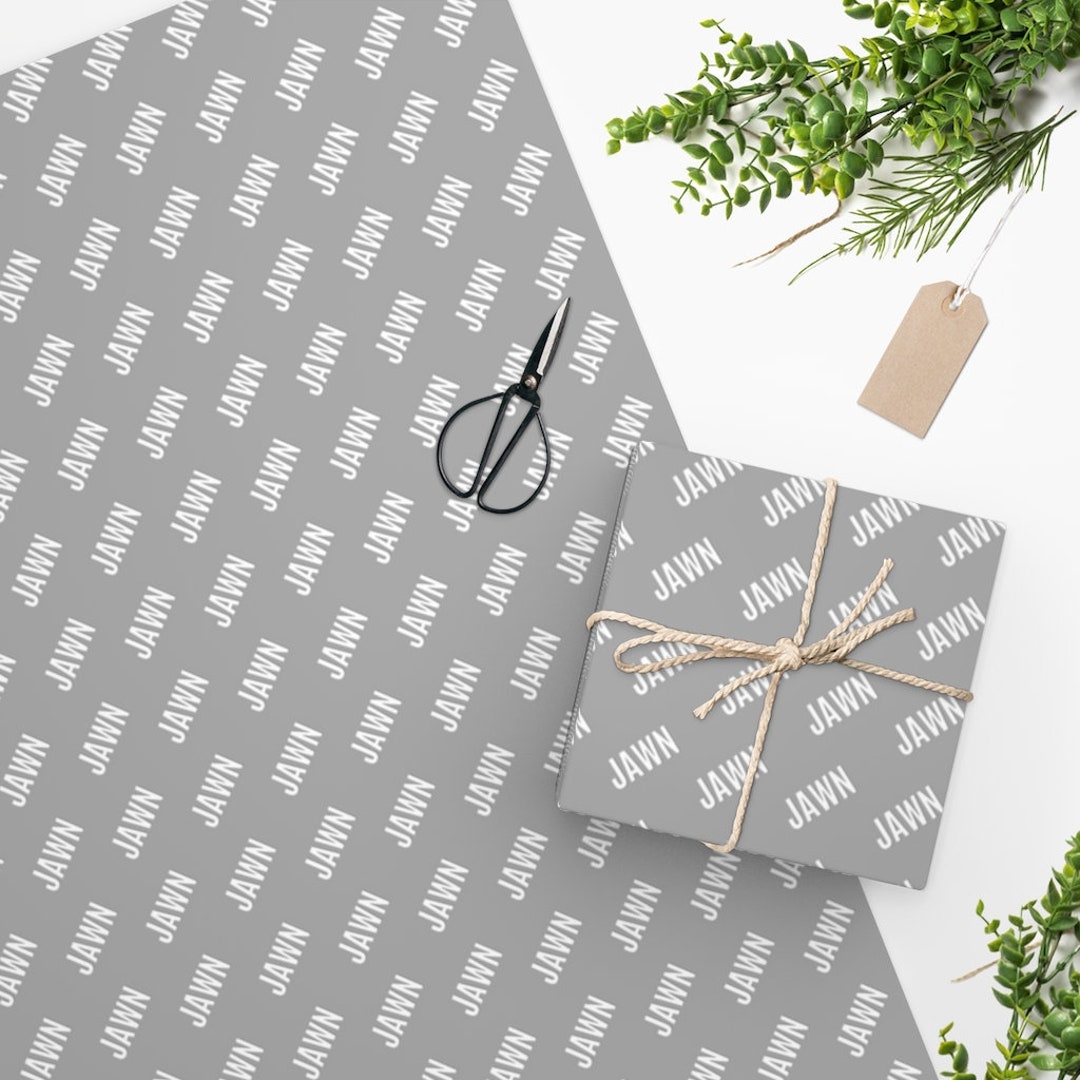 JAWN Light Gray Wrapping Paper - Philly, Philadelphia, Jawn, Funny ...