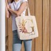 Initial Alphabet Letter-letters Tote Bag-personalized Tote Bag-custom ...