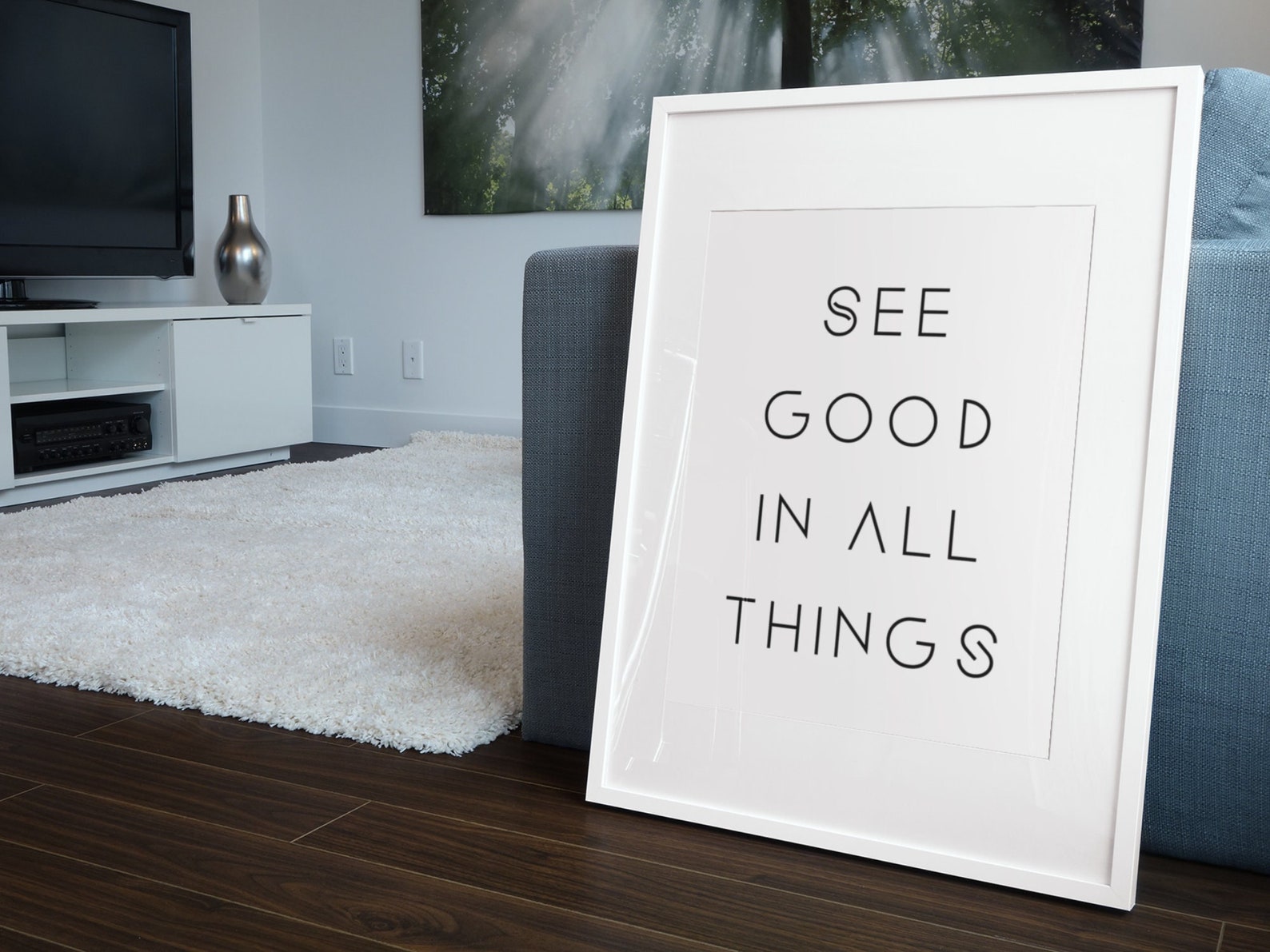 See Good in All Things- Inspirational Life Quote- Printable Wall Art - Etsy