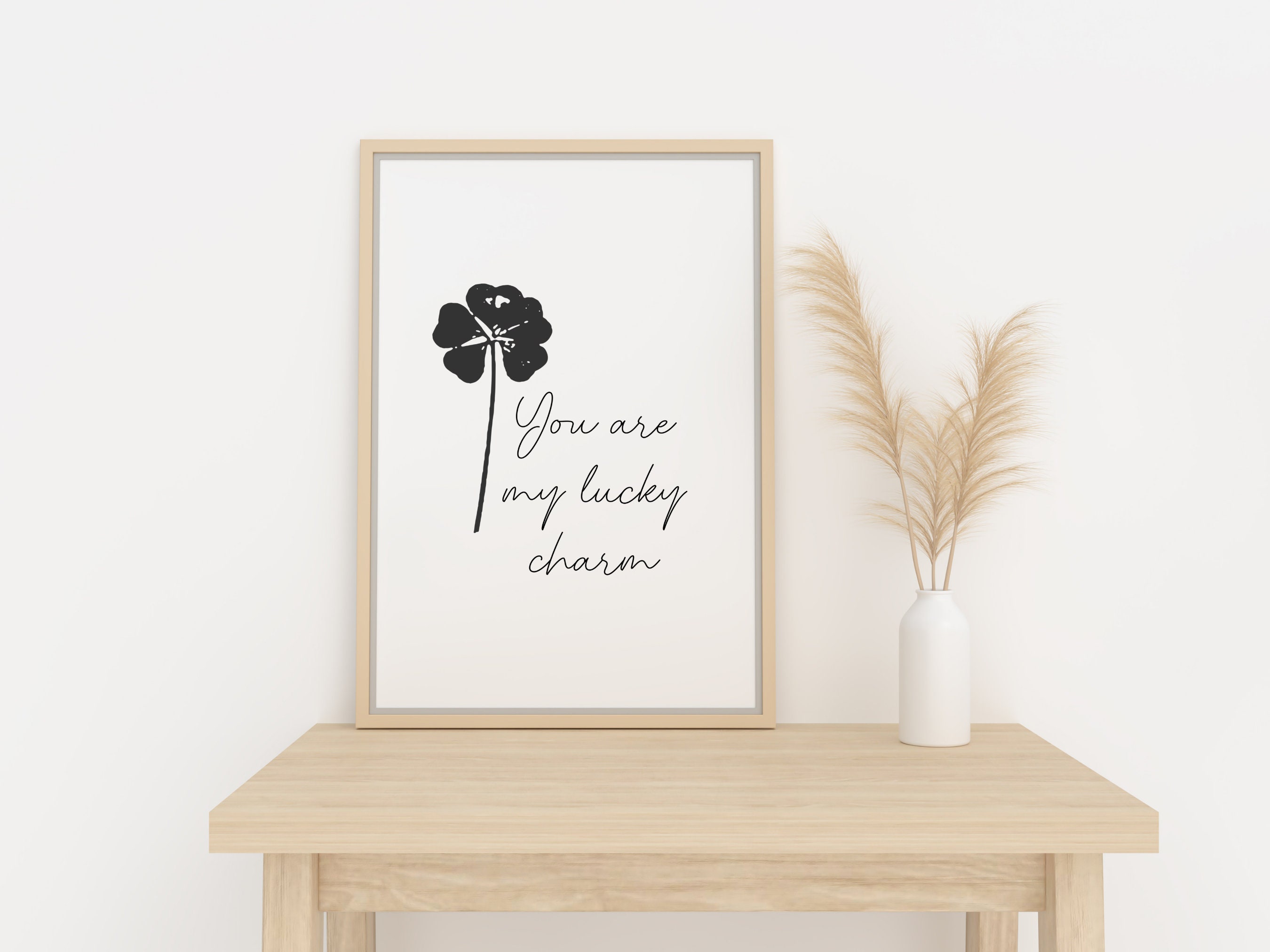 You Are My Lucky Charm Quote Printable for Couples - Etsy