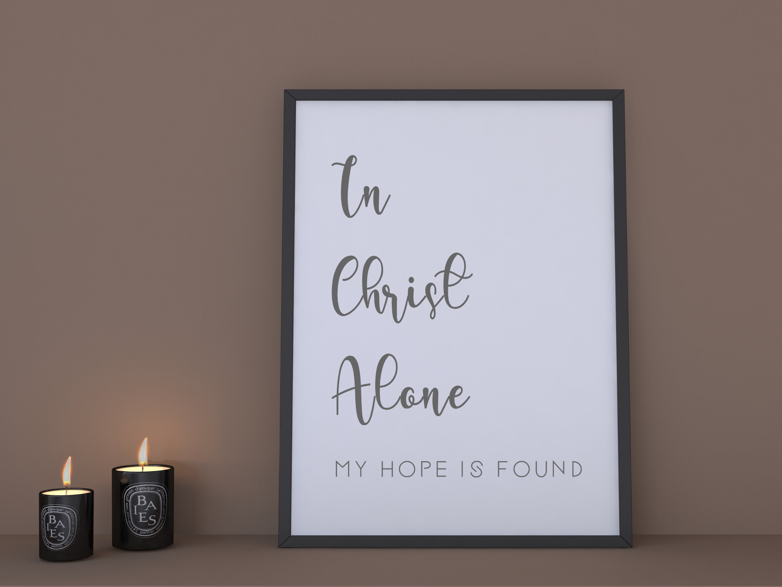 In Christ Alone, My Hope is Found Bible Verse Printable Quote Wall Art ...