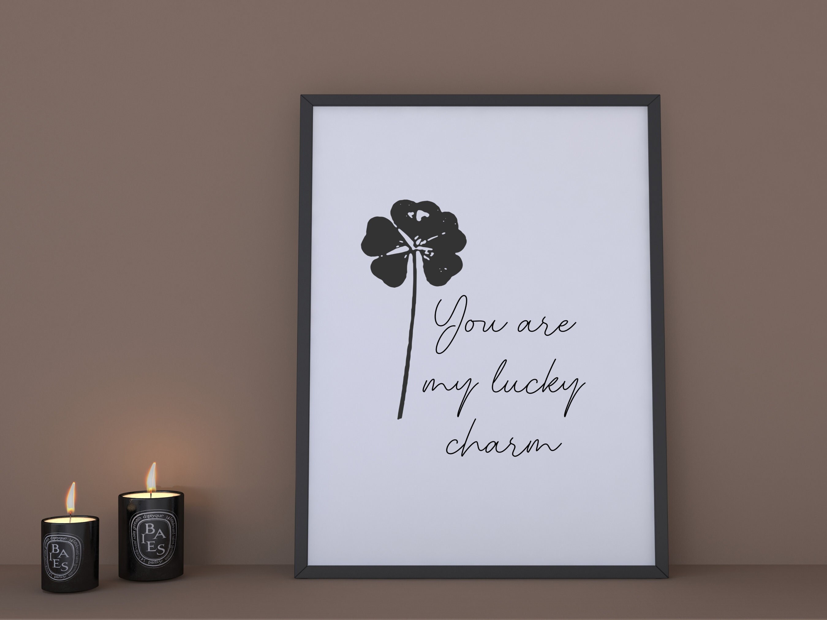 You Are My Lucky Charm Quote Printable for Couples - Etsy
