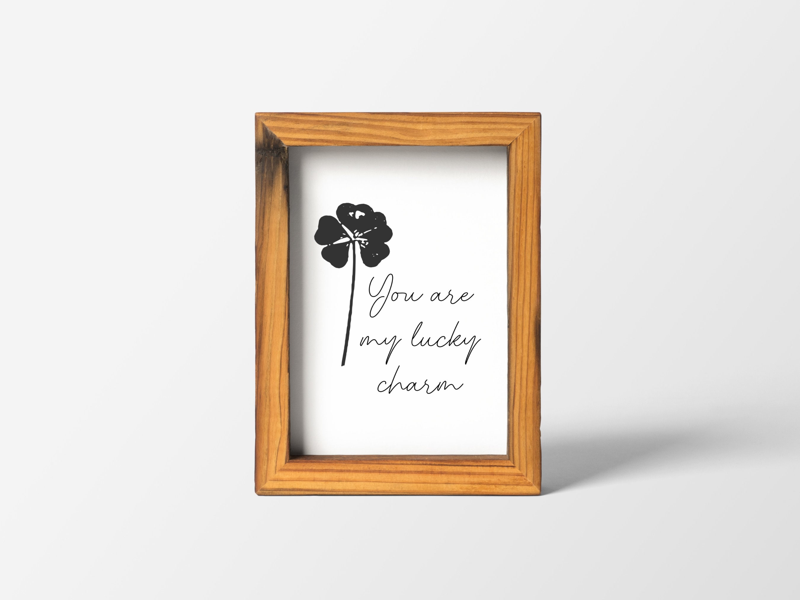 You Are My Lucky Charm Quote Printable for Couples - Etsy