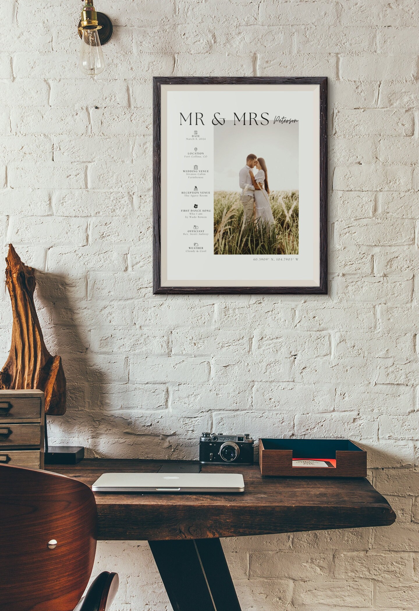 Modern Custom Wedding Print, Mr & Mrs Poster, Marriage Poster ...