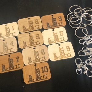 Disc Golf Bag Tags Customized, Clubs, Groups, Laser Engraved Wood Tags ...