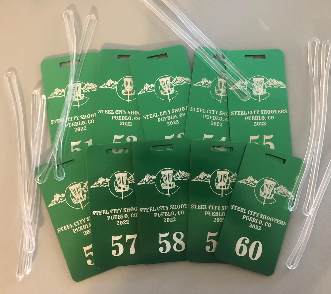 Disc Golf Tags - Aluminum Metal, Engraved, Customizable - Etsy