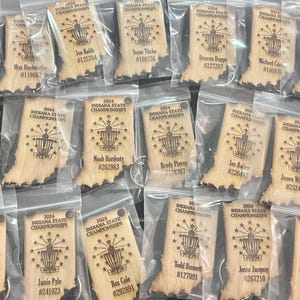 Disc Golf Bag Tags Customized, Clubs, Groups, Laser Engraved Wood Tags ...