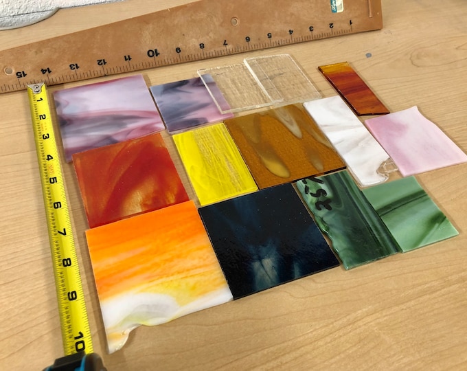 90 COE Bullseye Variety Pack - Raw Glass (fusing, Stained, Mosaic ...