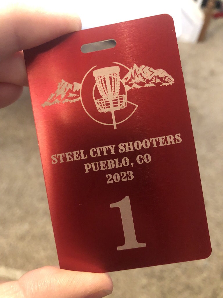 Disc Golf Tags - Aluminum Metal, Engraved, Customizable - Etsy