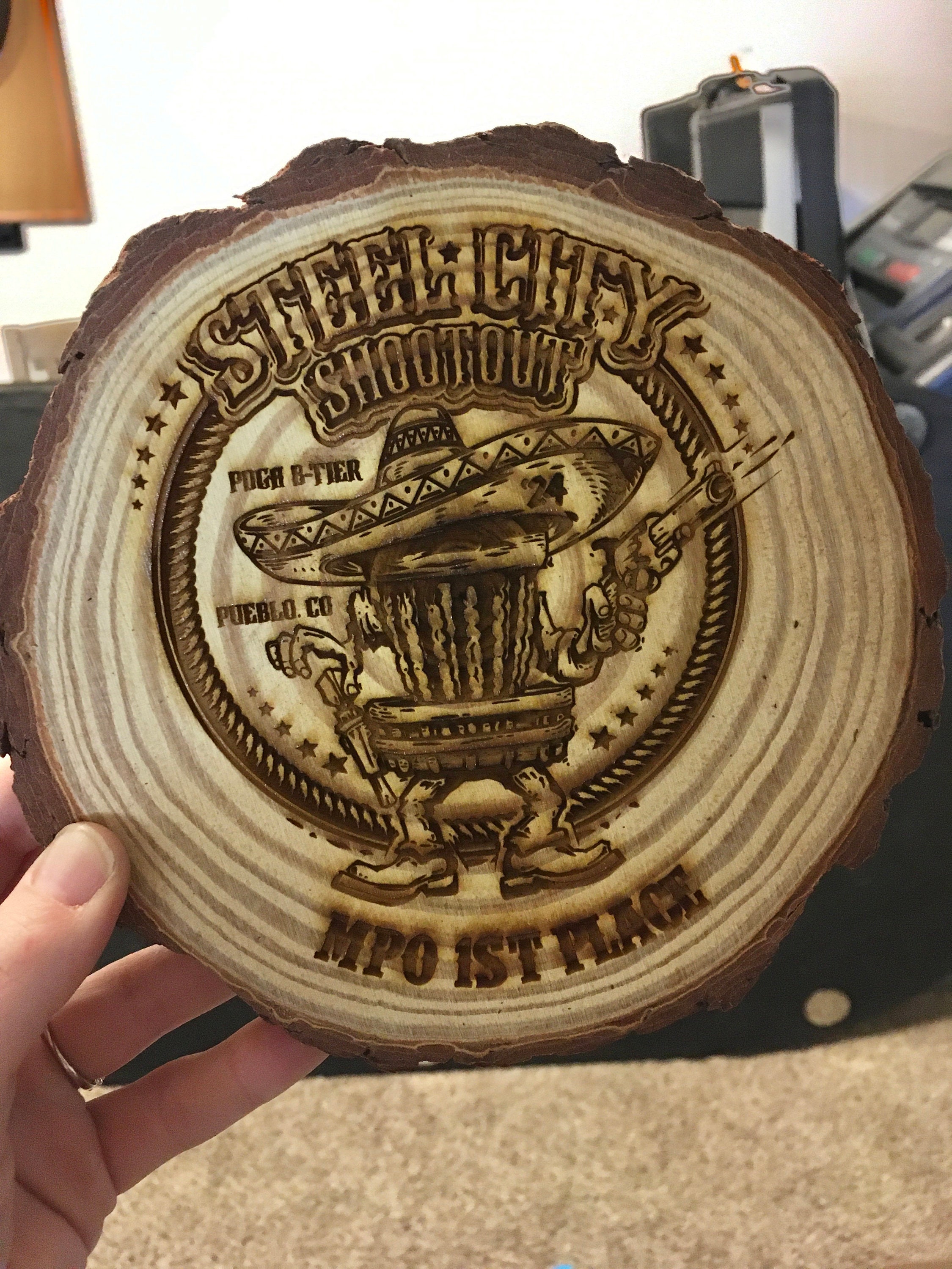 Disc Golf Trophies Engraved Tree Slabs - Etsy