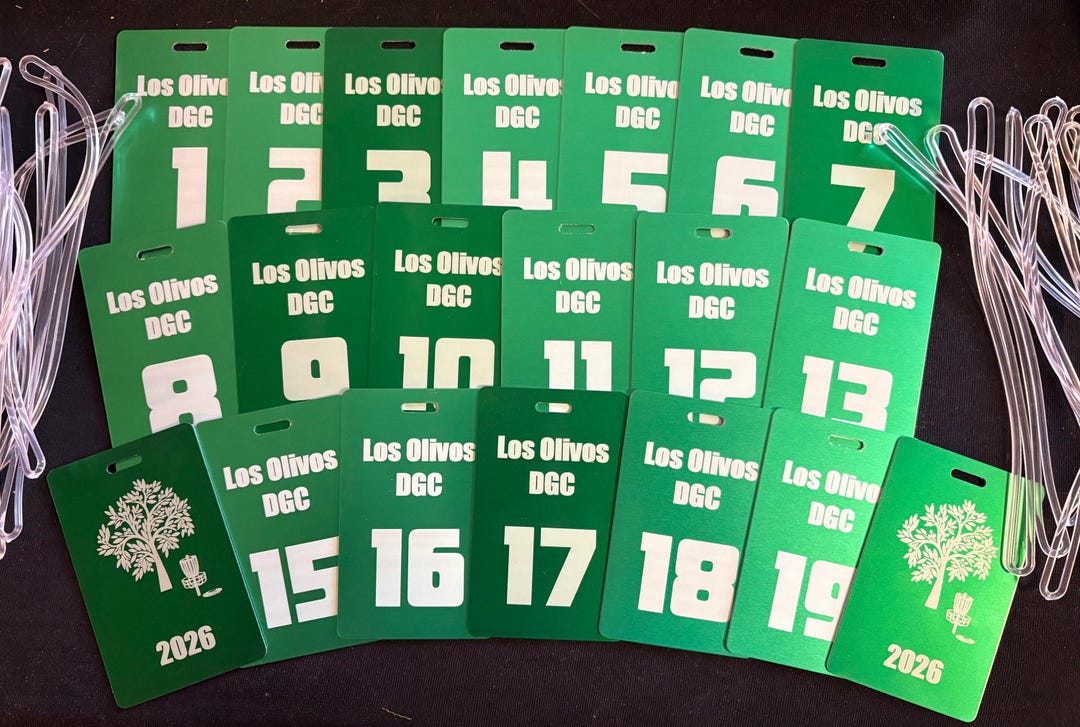 Disc Golf Tags - Aluminum Metal, Engraved, Customizable - Etsy