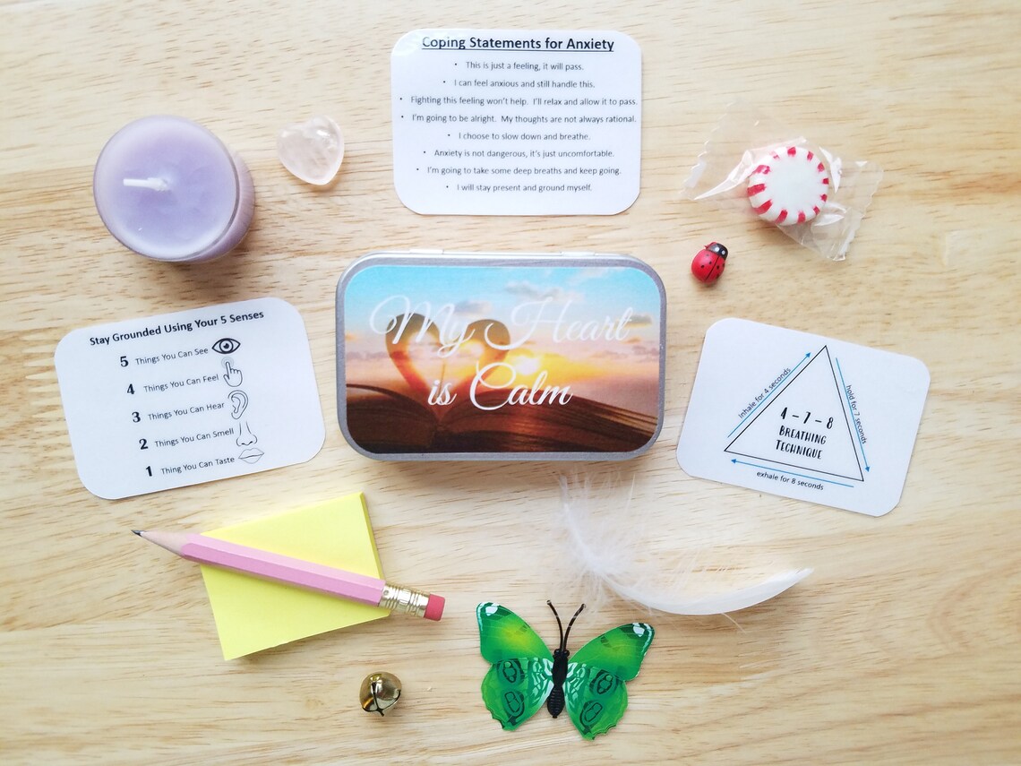 Mini Calm Down Kit Coping Skills Toolbox Mindful Grounding - Etsy