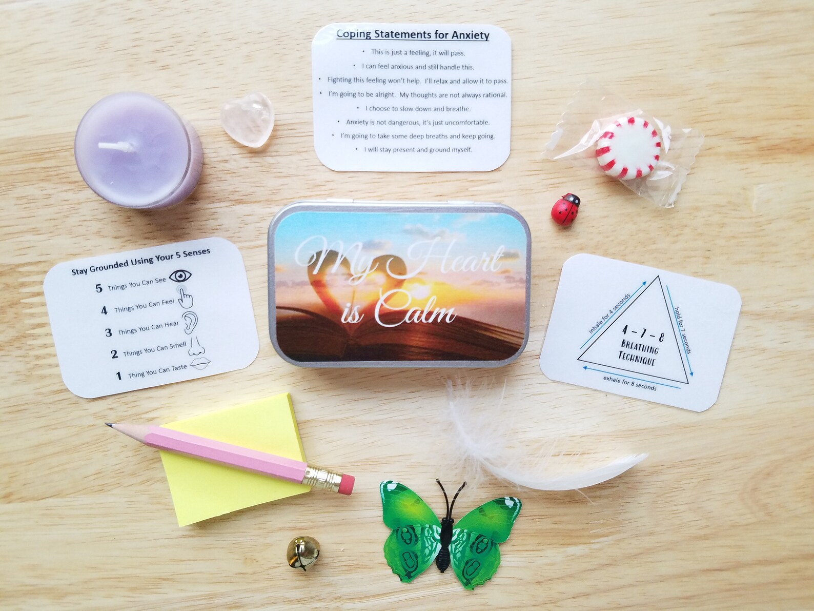 Mini Calm Down Kit Coping Skills Toolbox Mindful Grounding - Etsy