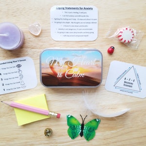 Mini Calm Down Kit, Coping Skills Toolbox, Mindful Grounding Technique ...
