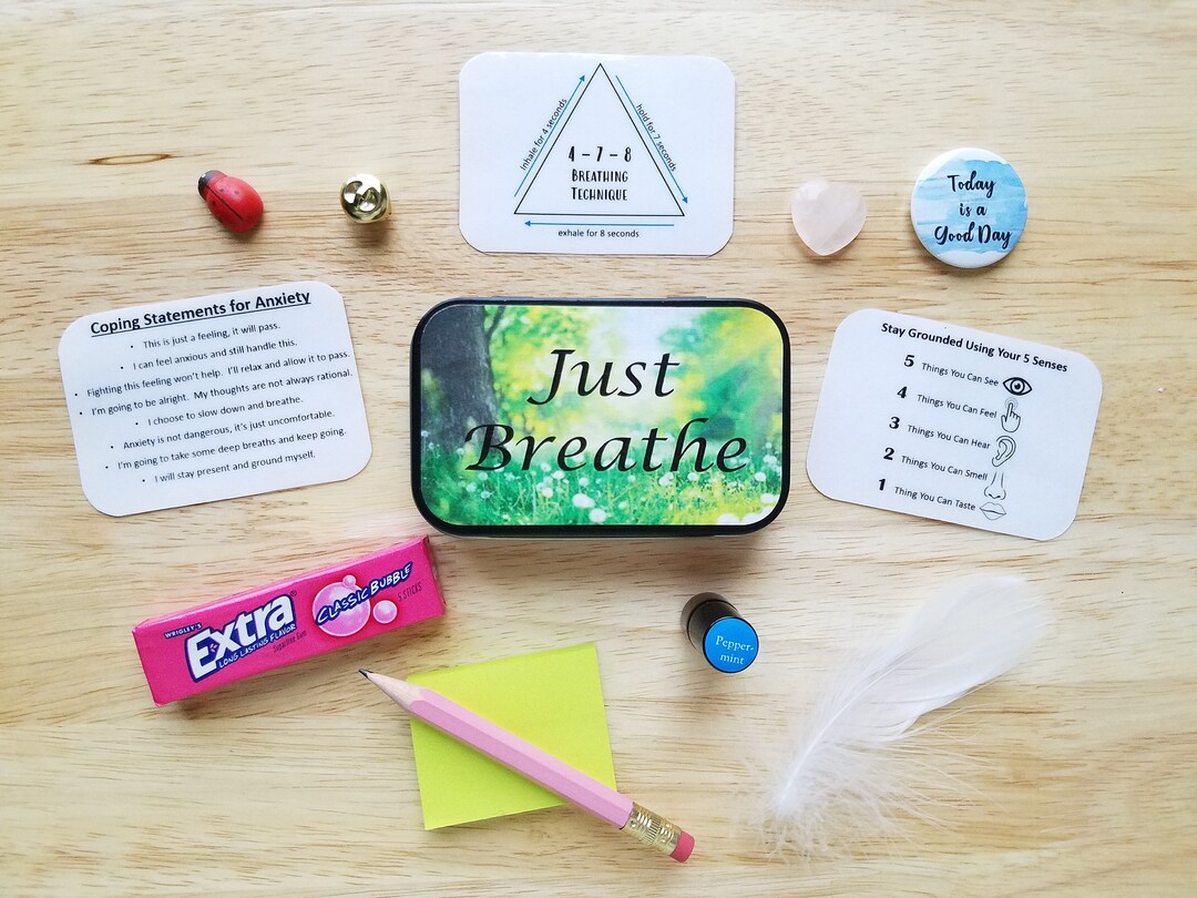 Mini Calm Down Kit, Coping Skills Toolbox, Mindful Grounding Technique ...