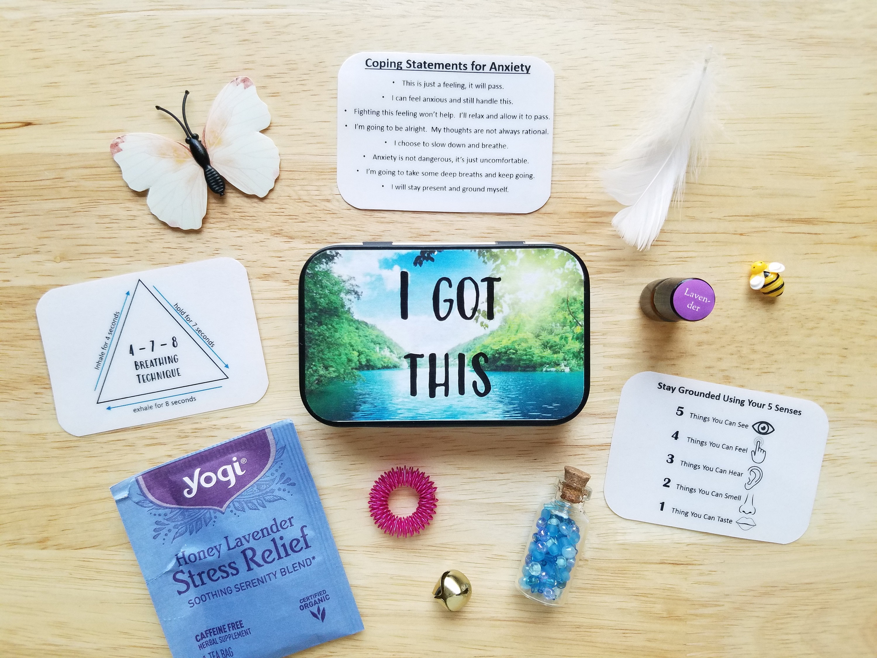 Mini Calm Down Kit Coping Skills Toolbox Mindful Grounding - Etsy