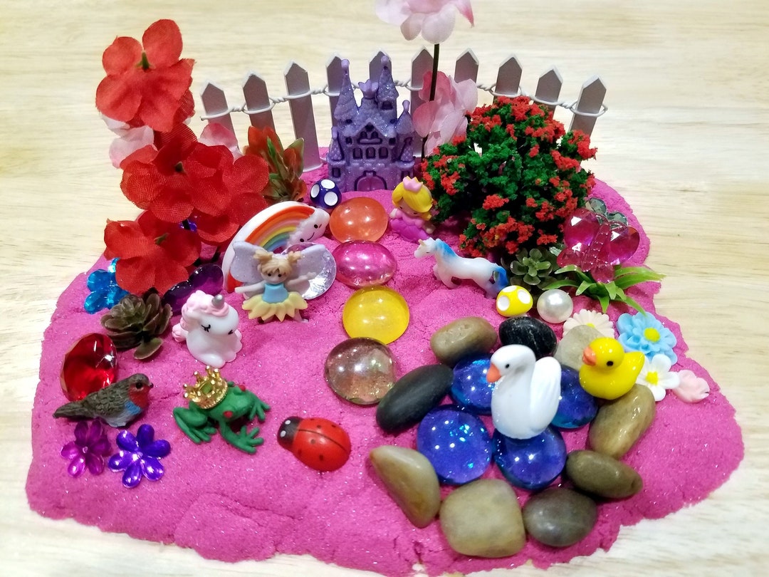 Kinetic Sand Sensory Kit, Princess Mini Sand Play Kit, Mindfulness Kit ...