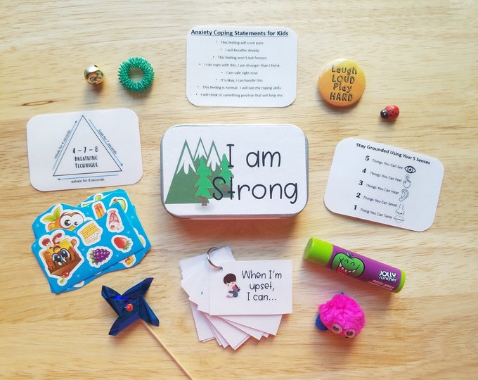 Mini Calm Down Kit for Kids Coping Skills Box Mindful - Etsy