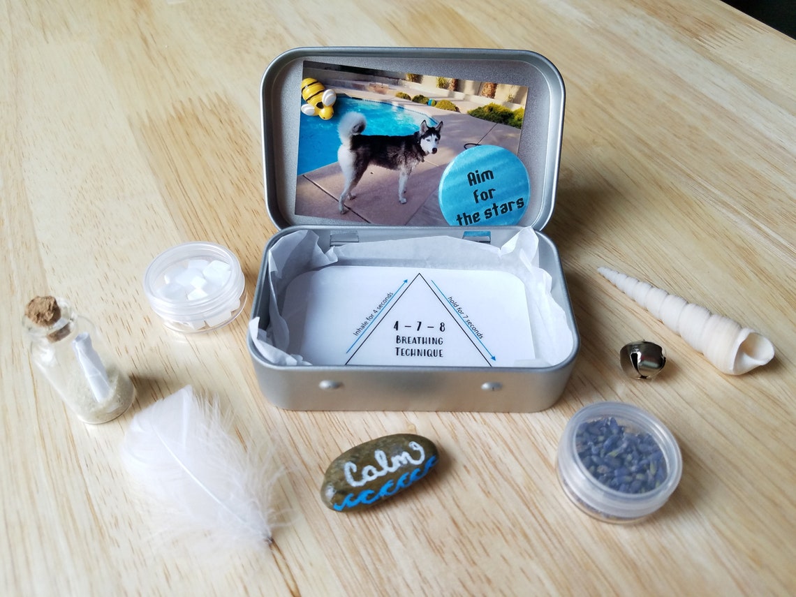 Mini Calm Down Kit Coping Skills Toolbox Mindful Grounding - Etsy