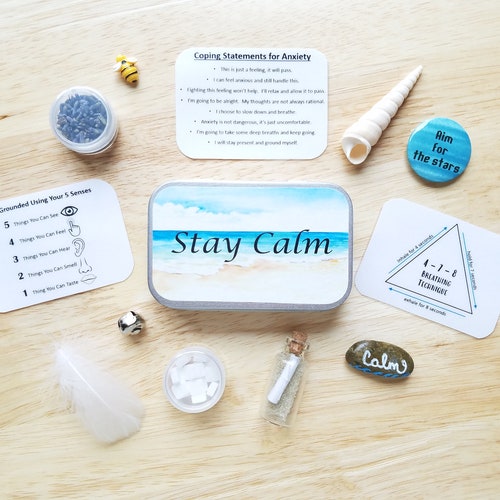 Mini Calm Down Kit for Teens Coping Skills Box Mindful - Etsy