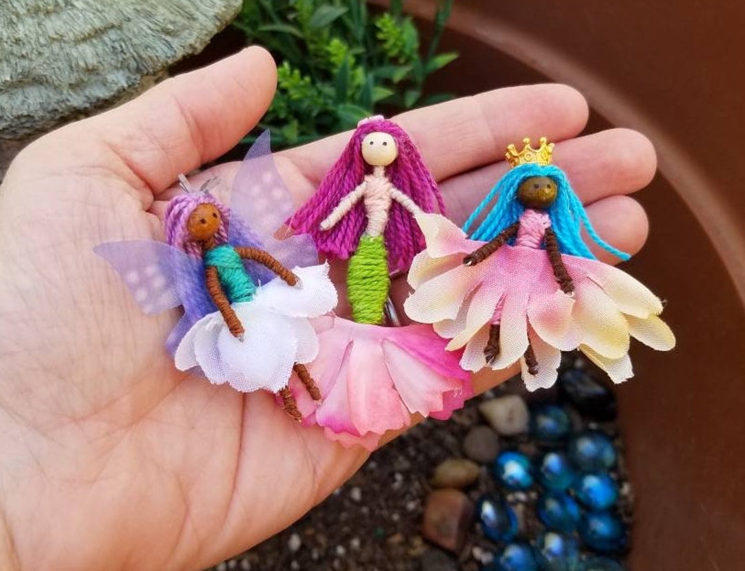 Tiny Fairy Doll, Handmade Fairy Doll, Micro Fairy Doll, Mini Mermaid ...