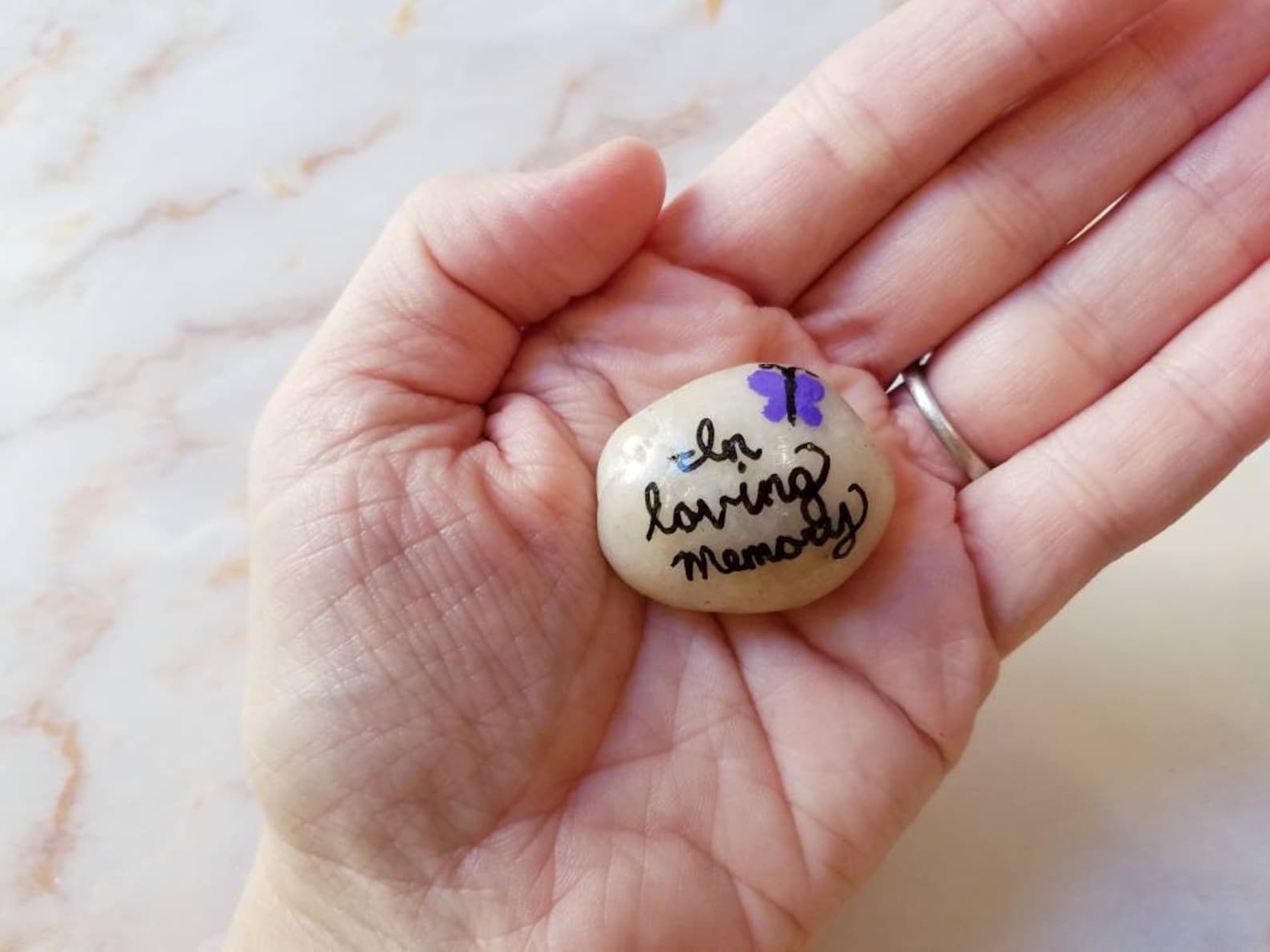 Bereavement Word Stones Handpainted Grief & Loss Rocks | Etsy