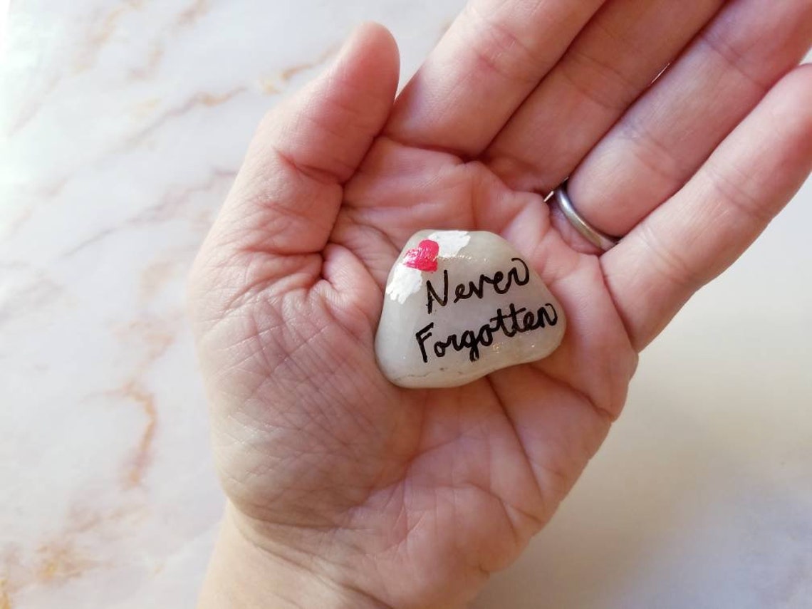 Bereavement Word Stones Handpainted Grief & Loss Rocks | Etsy