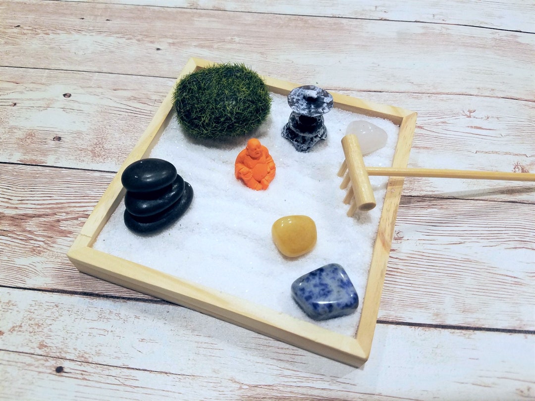 Zen Garden Kit, DIY Zen, Buddha Zen Garden, Relaxing Decor, Mindfulness ...