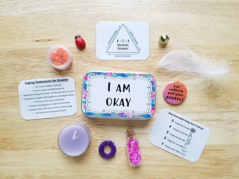 Mini Calm Down Kit for Teens Coping Skills Box Mindful | Etsy