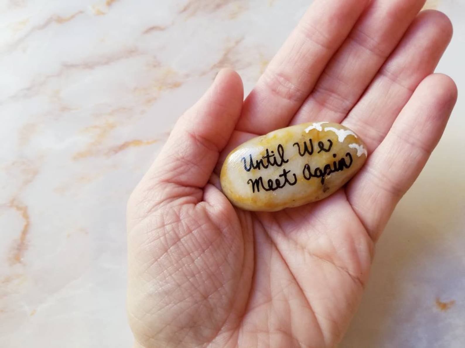 Bereavement Word Stones Handpainted Grief & Loss Rocks | Etsy