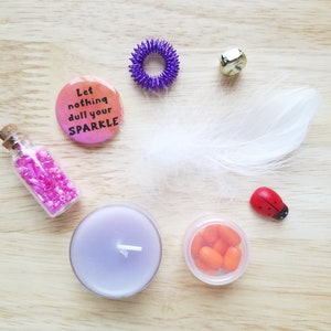 Mini Calm Down Kit for Teens, Coping Skills Box, Mindful Grounding ...