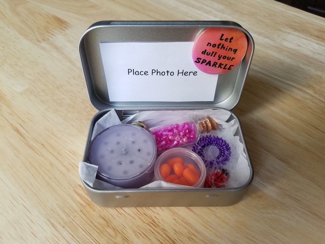 Mini Calm Down Kit for Teens, Coping Skills Box, Mindful Grounding ...