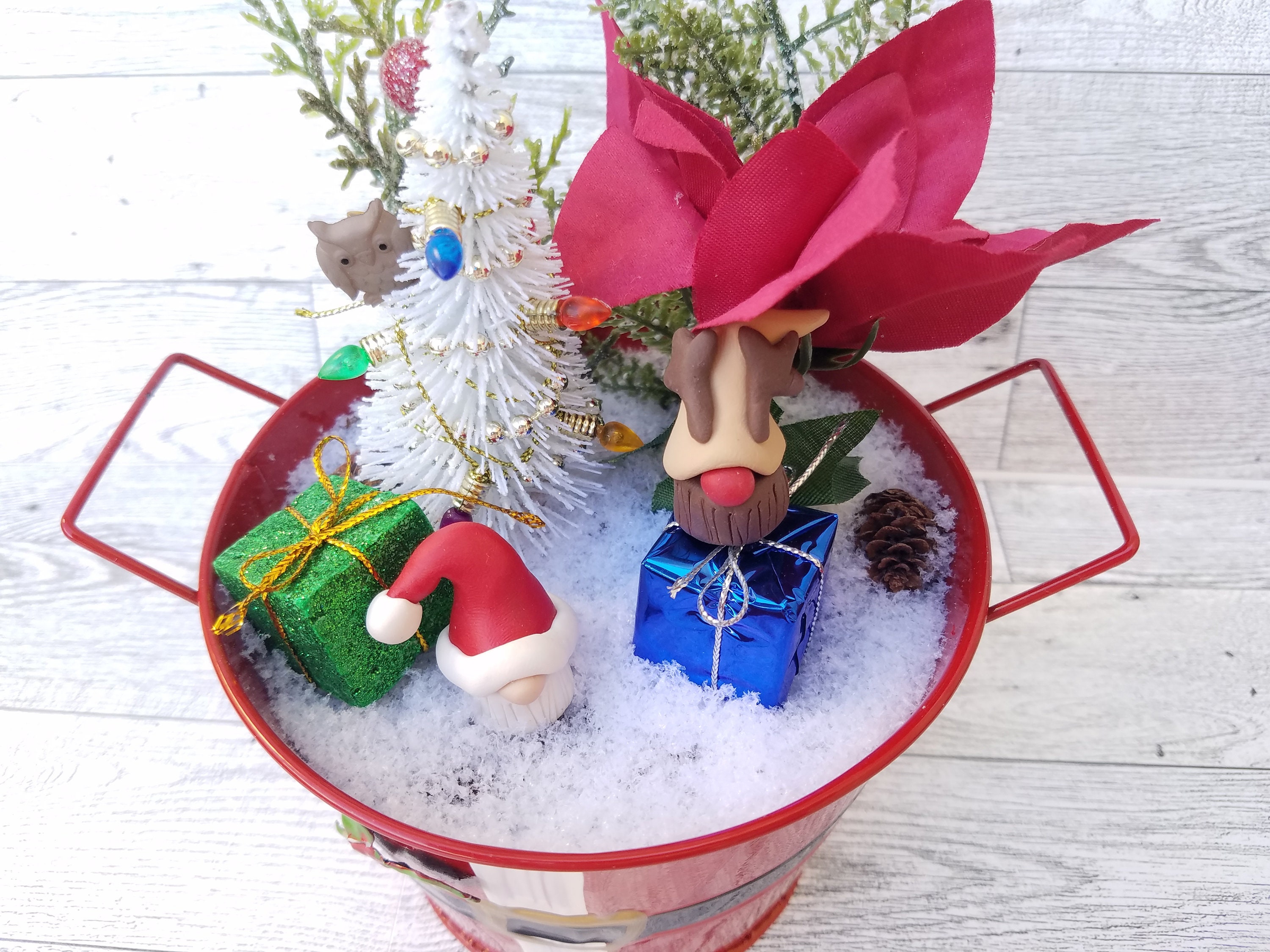 Miniature Christmas Gnome Mini Handmade Polymer Clay Gnomes - Etsy