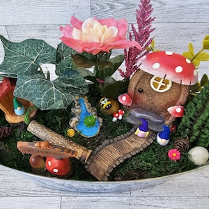 Gnome Fairy Garden Kit, Handmade Clay Gnomes, Gnome Décor, Craft Kit ...