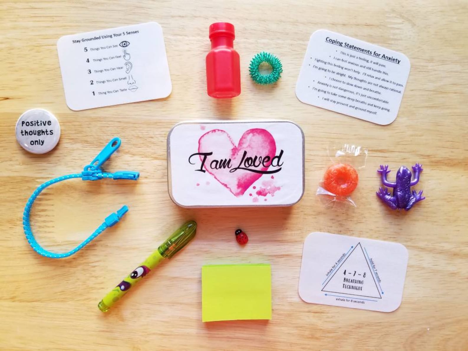 Mini Calm Down Kit for Kids Coping Skills Box Desk Fidget - Etsy