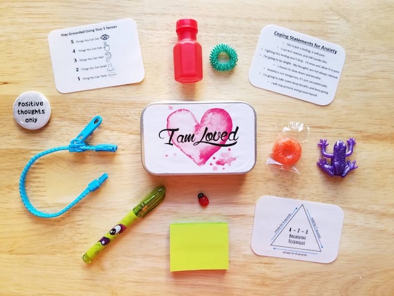 Mini Calm Down Kit for Kids Coping Skills Box Desk Fidget - Etsy
