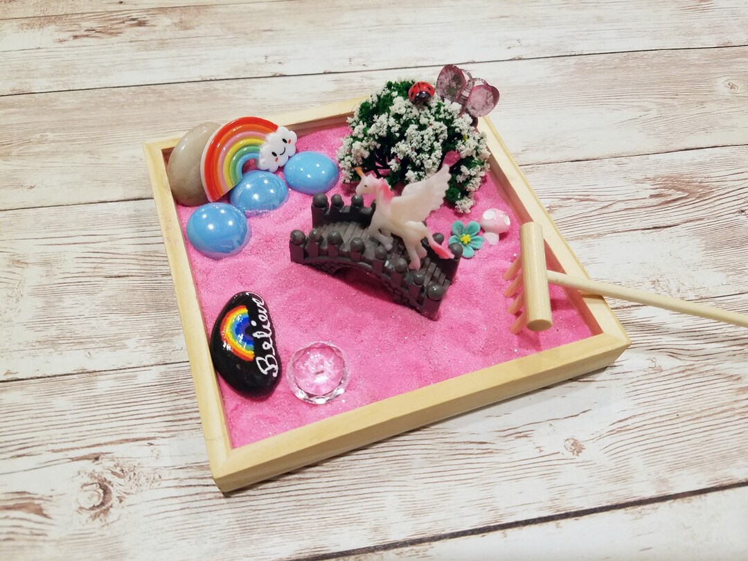 Zen Garden Kit, DIY Zen, Unicorn Zen Garden, Relaxing Gift, Mindfulness ...