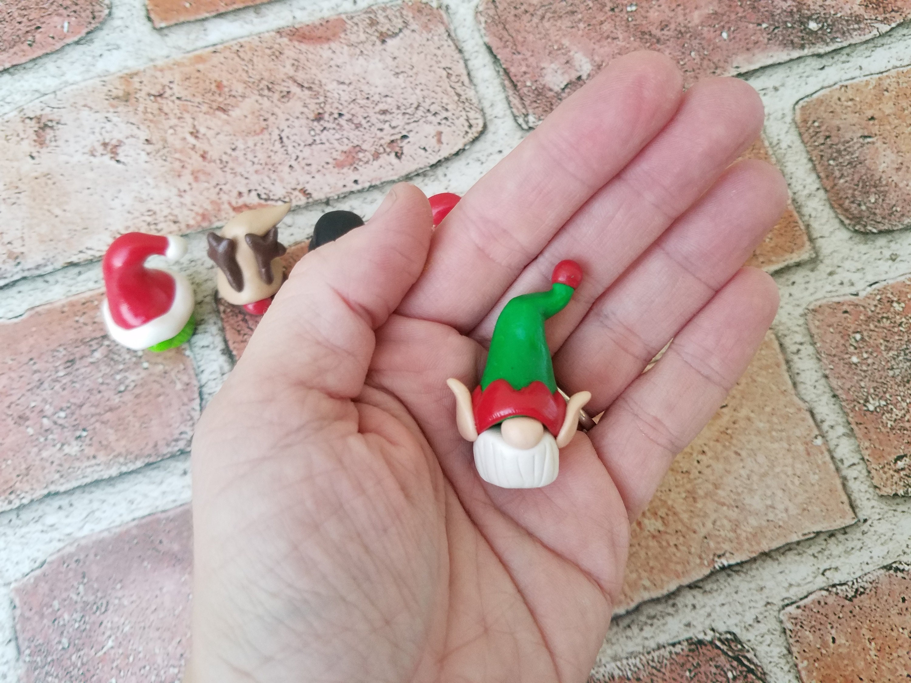 Miniature Christmas Gnome Mini Handmade Polymer Clay Gnomes - Etsy