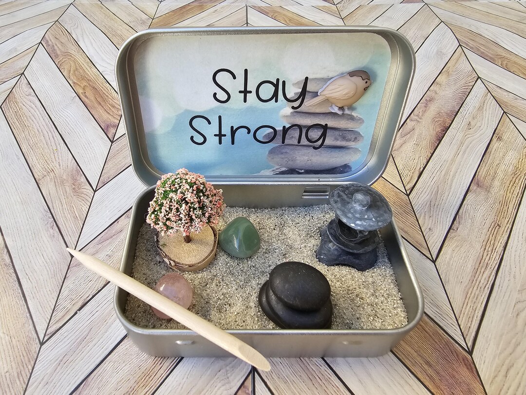 Mini Zen Garden in a Tin, Tranquil Zen Garden, Relaxing Gift ...