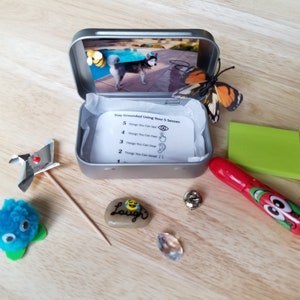 Mini Calm Down Kit for Kids, Coping Skills Box, Mindful Grounding ...