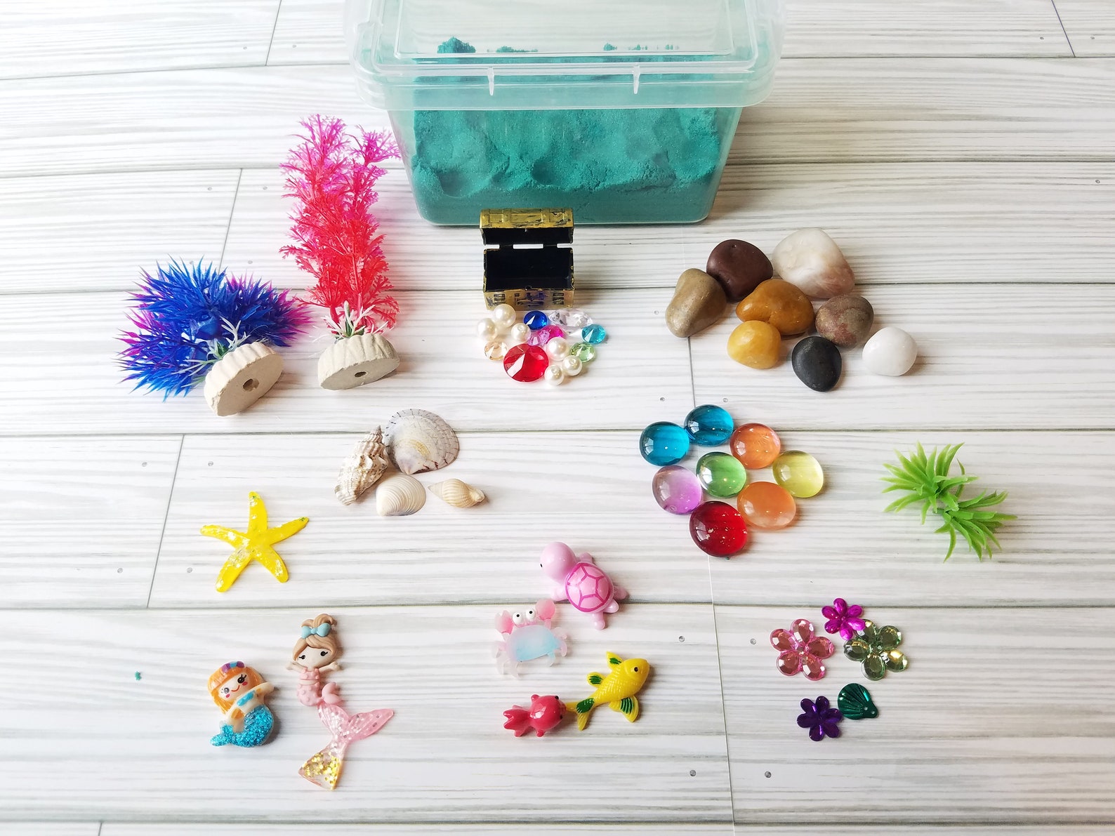 Kinetic Sand Sensory Kit, Mermaid Sea Mini Sand Play Kit, Mindfulness ...