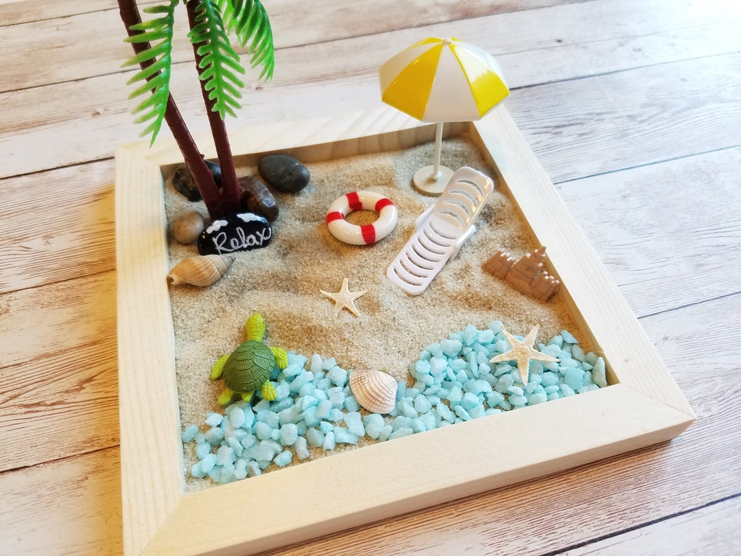 Zen Garden Kit, DIY Zen, Beach Zen Garden, Relaxing Gift, Mindfulness ...