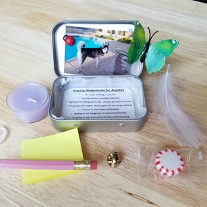 Mini Calm Down Kit, Coping Skills Toolbox, Mindful Grounding Technique ...