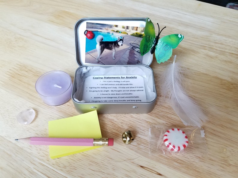 Mini Calm Down Kit, Coping Skills Toolbox, Mindful Grounding Technique ...